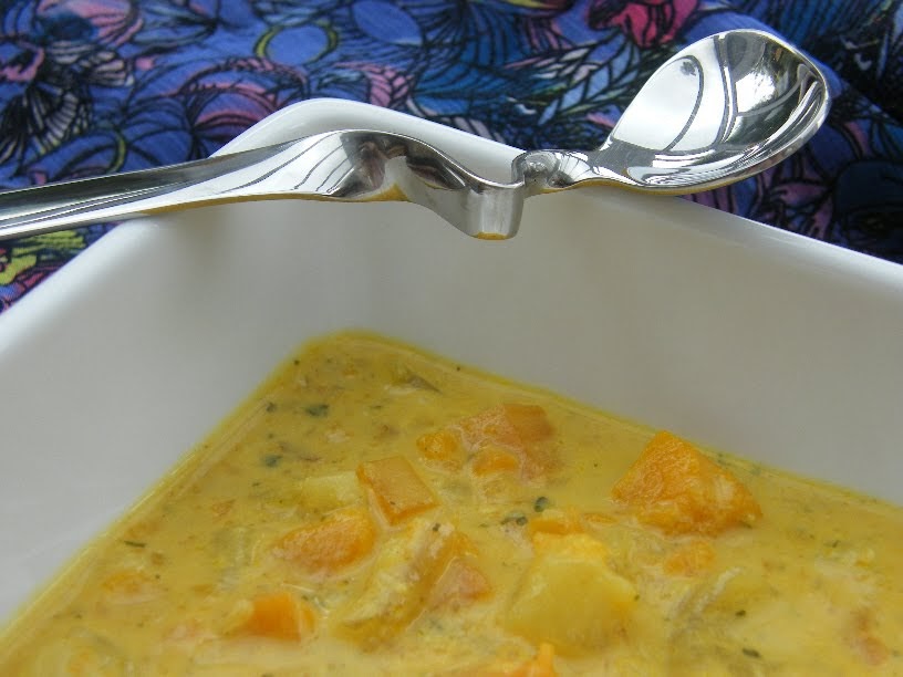 Chunky Carrot & Squash Soup with Coconut & Red Chilli Flakes | Tinned ...