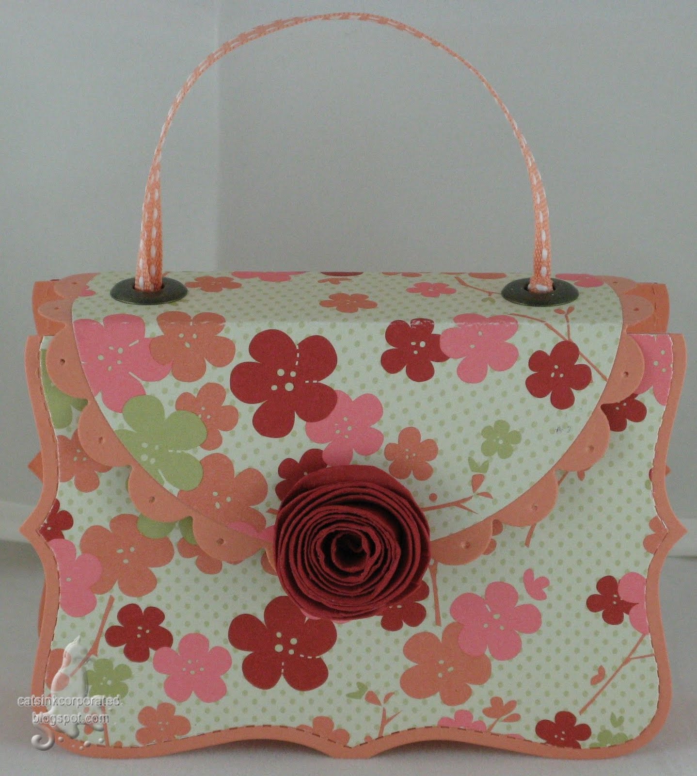 Cat's Ink.Corporated: Top Note Purse and Scalloped Envelope Box