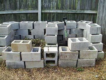 Cinder Block Compost Bins | Little House in the Suburbs