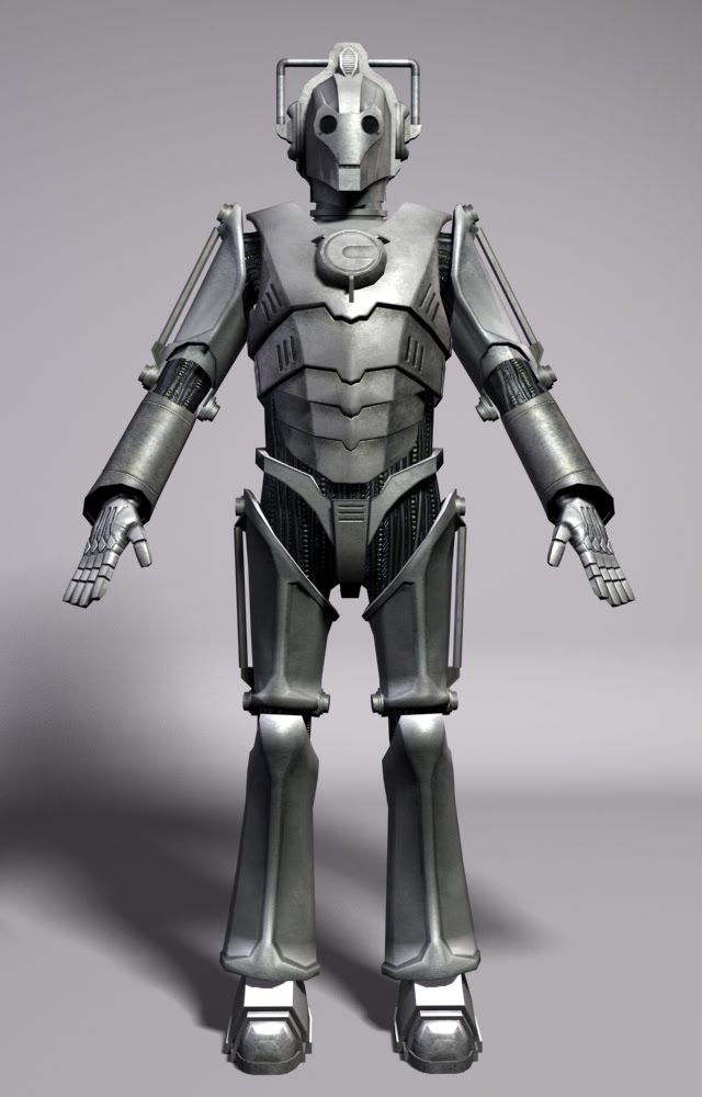 BA Doctor Who Time War development: Renders of the finished Cyberman.