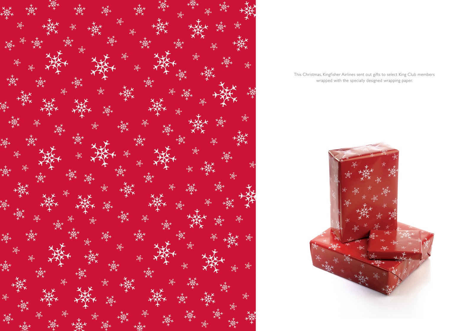 Keegan Pinto: Merry Christmas from Kingfisher Airlines - Wrapping paper ...