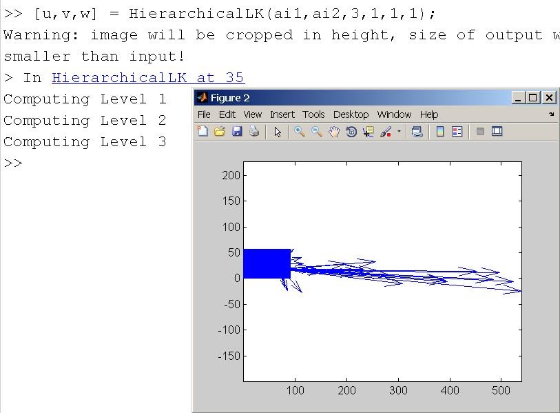 Matlab - Working with Videos: Tracking using Optical Flow