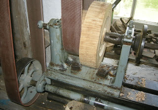 wood lathe: water-powered,Oddball wood lathe
