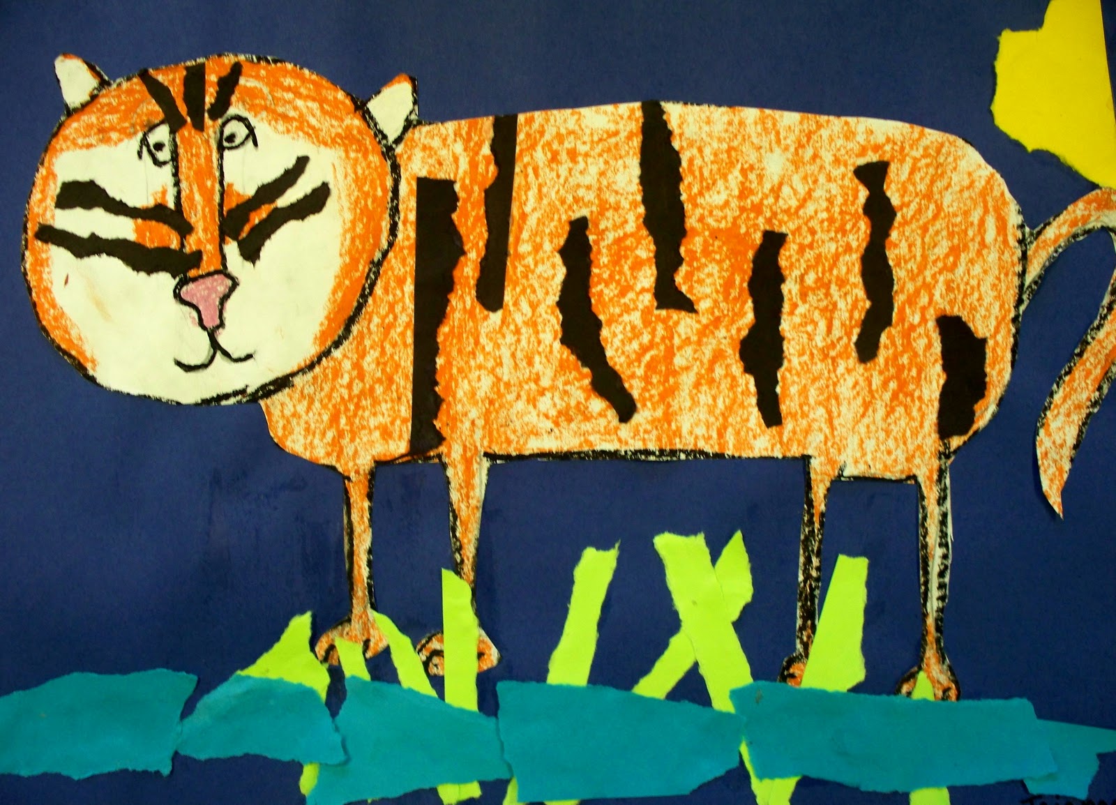 Creating Art: Torn Paper Animals