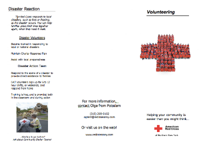 Writing For Mass Comm: Red Cross Volunteering Brochure