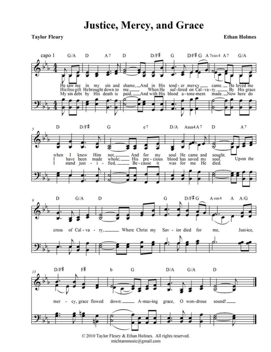 Michtam Music: "Justice, Mercy, and Grace"