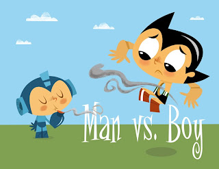 seanlmoore@shaw.ca: Man Vs. Boy - The Boy Bot Battle Begins