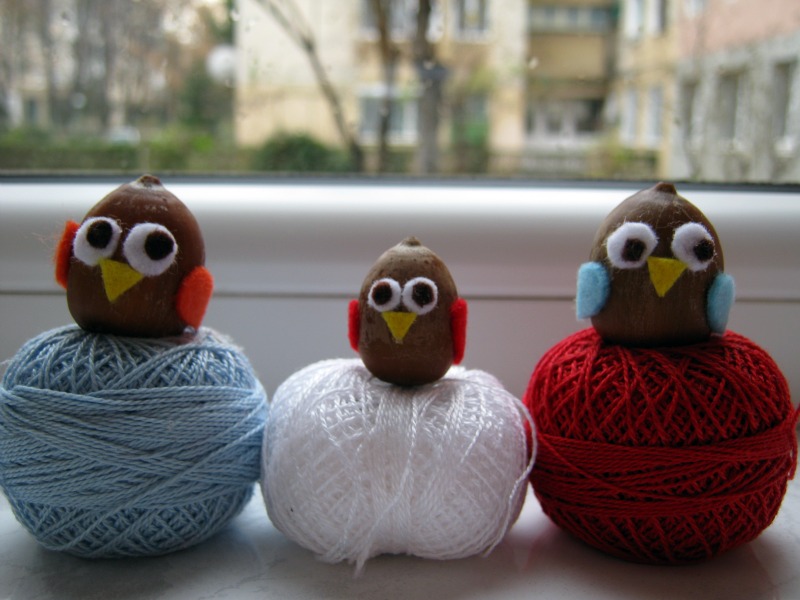 Bufnite din ghinde - tutorial - Nasturelul fermecat - jucarii handmade