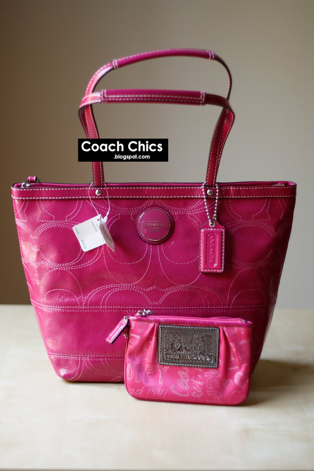 Coach Chics: New Coach Signature SP Stitching Patent Tote