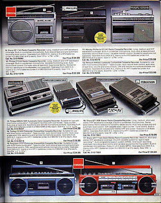 Retro ARGOS CATALOGUE - 1984 - Personal Stereos and Ghetto Blasters