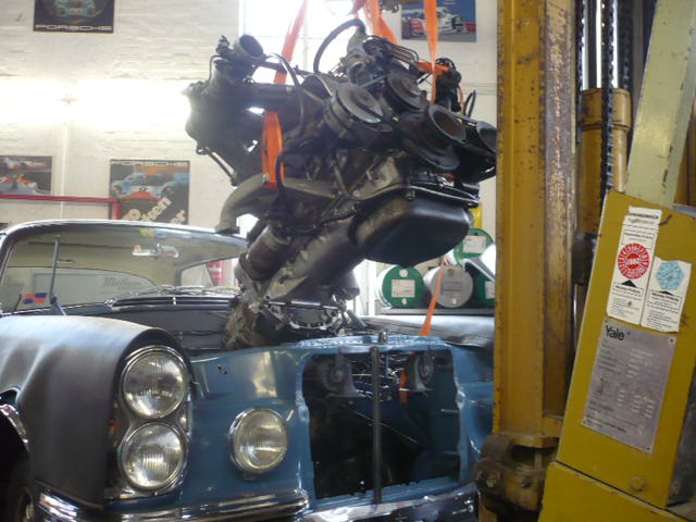 Tamerlane's Thoughts: Mercedes W111 / 560SEC engine swap