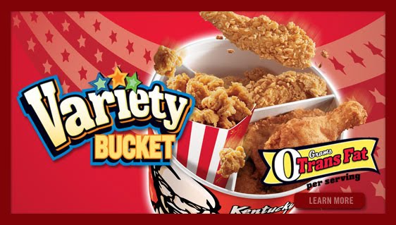 KENTUCKY FRIED CHICKEN MENU: Variety Bucket