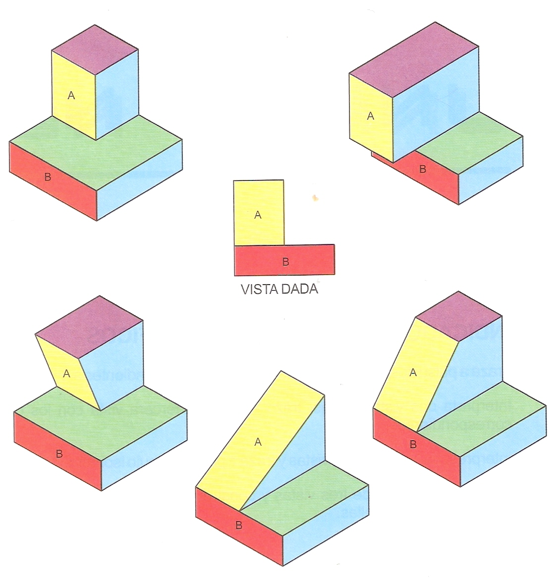 A R T E S: INTERPRETACIONES DE PROYECCIONES DIEDRICAS