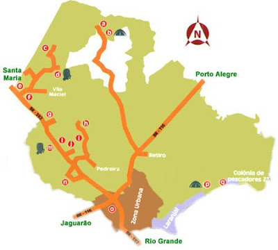Ecomuseu da Colônia Z3: Mapas - Mapa da Zona Colonial de Pelotas
