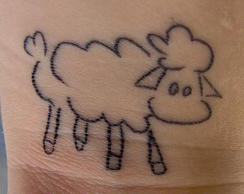 TATTO ARTIST: sheep tattoo design for body