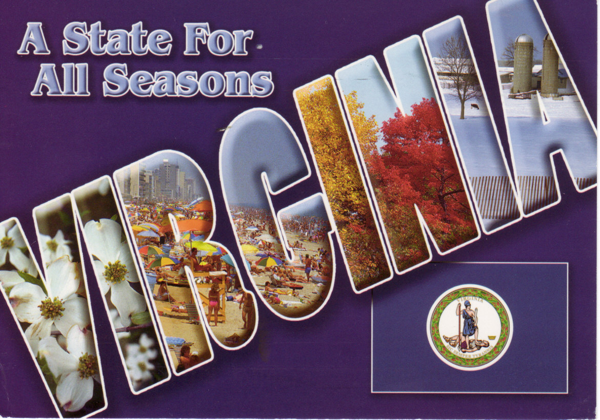 Skowt's postcard Travels!: Virginia, A State For All Seasons