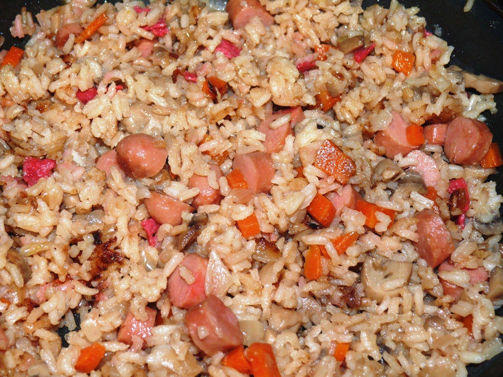 Cocinando en el Mundo: Arroz con salchichas