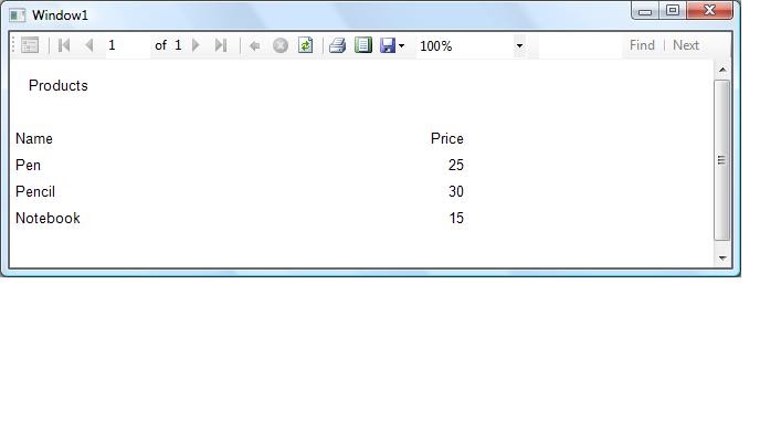 Babbling Brook: Report Viewer in WPF application