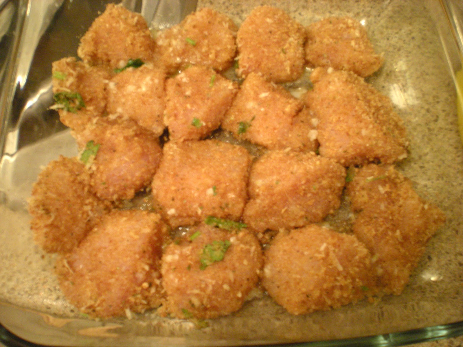 Random Cuisine: Bite-Size Parmesan Chicken