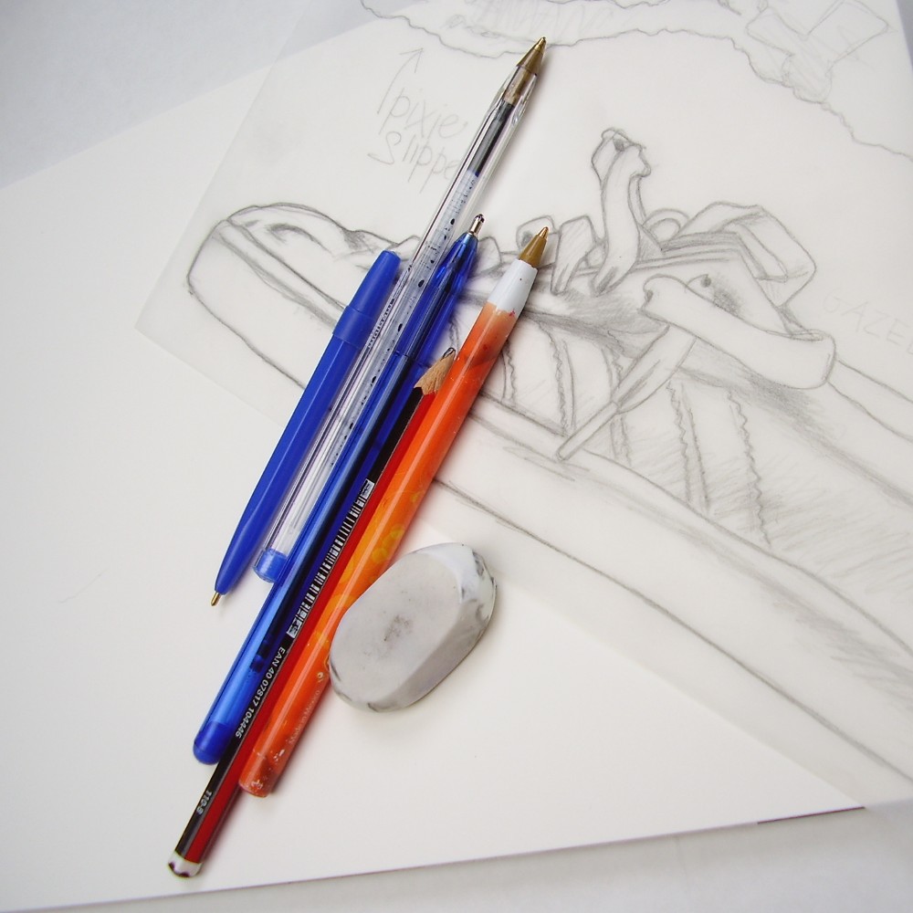 andrea joseph's sketchblog: how to draw a shoe