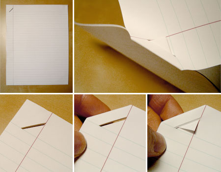 To sem idéia: Técnicas para fixar papel sem Clips ou grampo