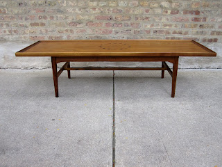 circa midcentury: 'drexel declaration' walnut coffee table