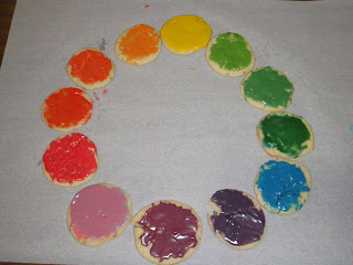 Fayston Elementary Art: Color Wheel Cookies