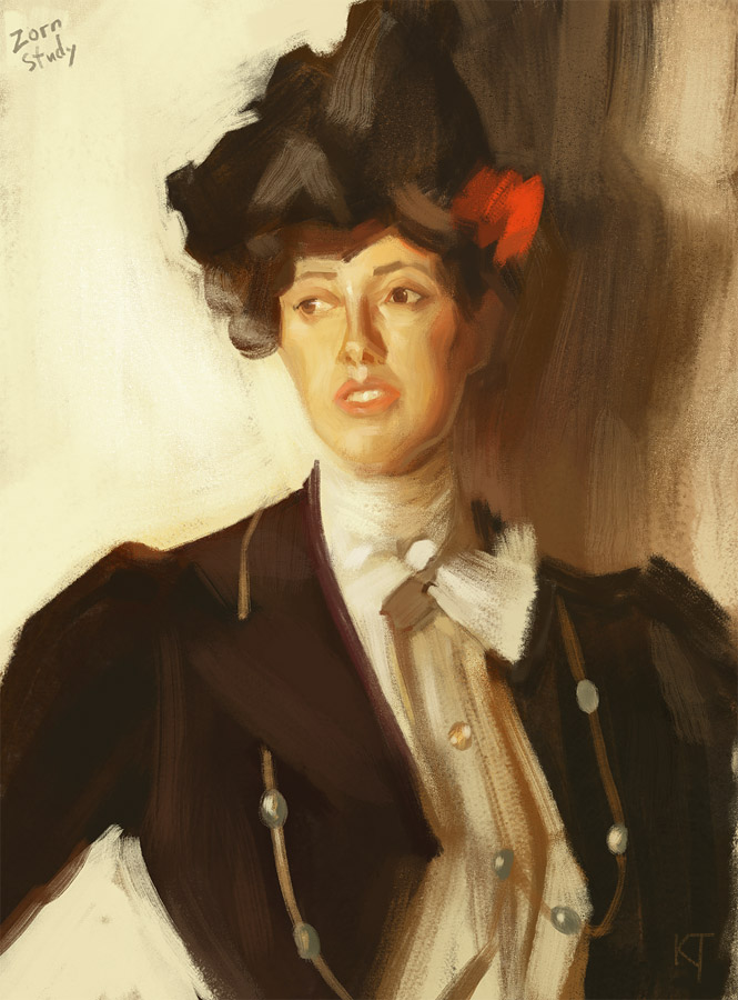 Kim Taylors sketches and random thoughts: Anders Zorn Study