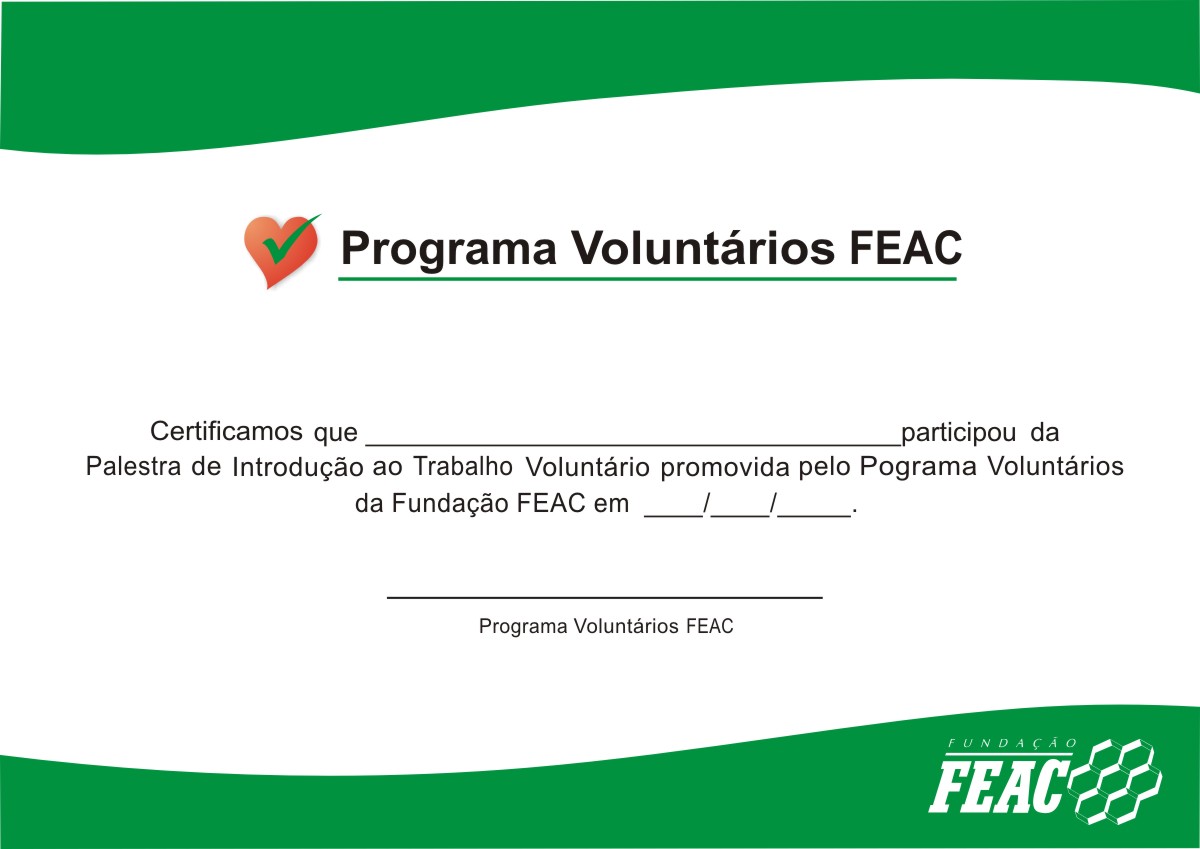 Portfólio da Tânia: Certificado FEAC
