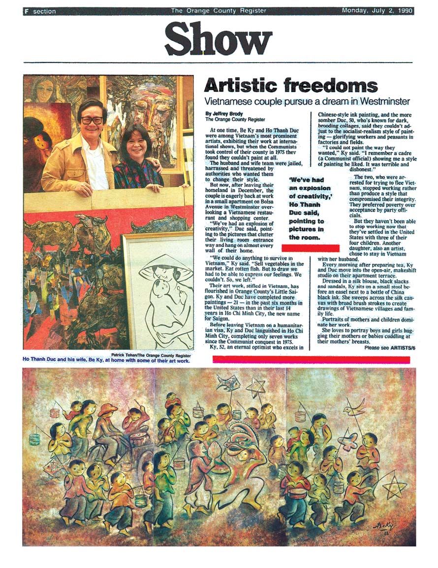 BEKY - HO THANH DUC: BEKY AND THE PRESS