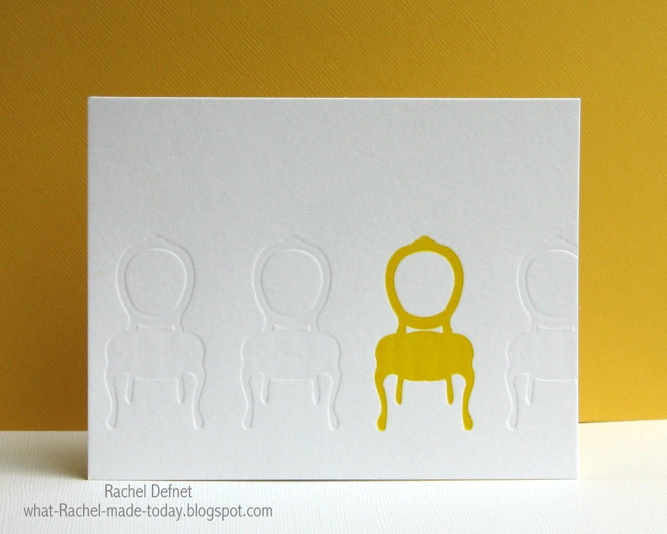 What I Made Today: Letterpress Chairs