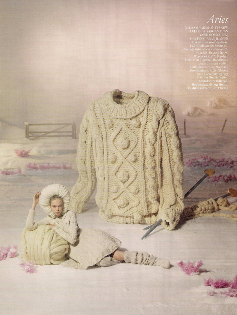 ideias vestíveis: Editorial: Star Signs - Vogue UK Dezembro ...