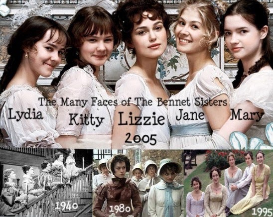 Then & Now: The Many Faces of The Bennet Sisters