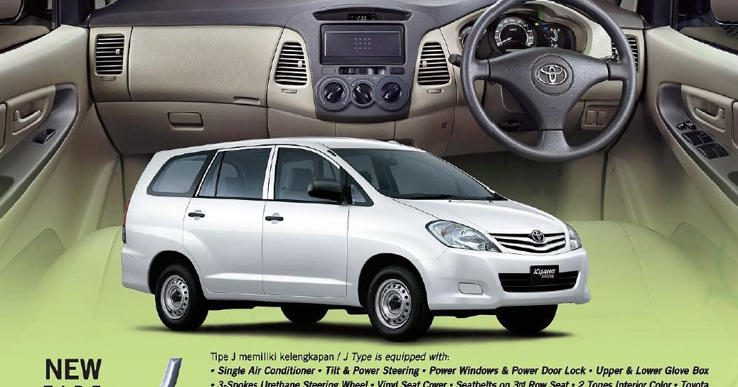 Perbandingan Spesifikasi Kijang Innova J & E ~ DIKTA TOYOTA : Informasi ...