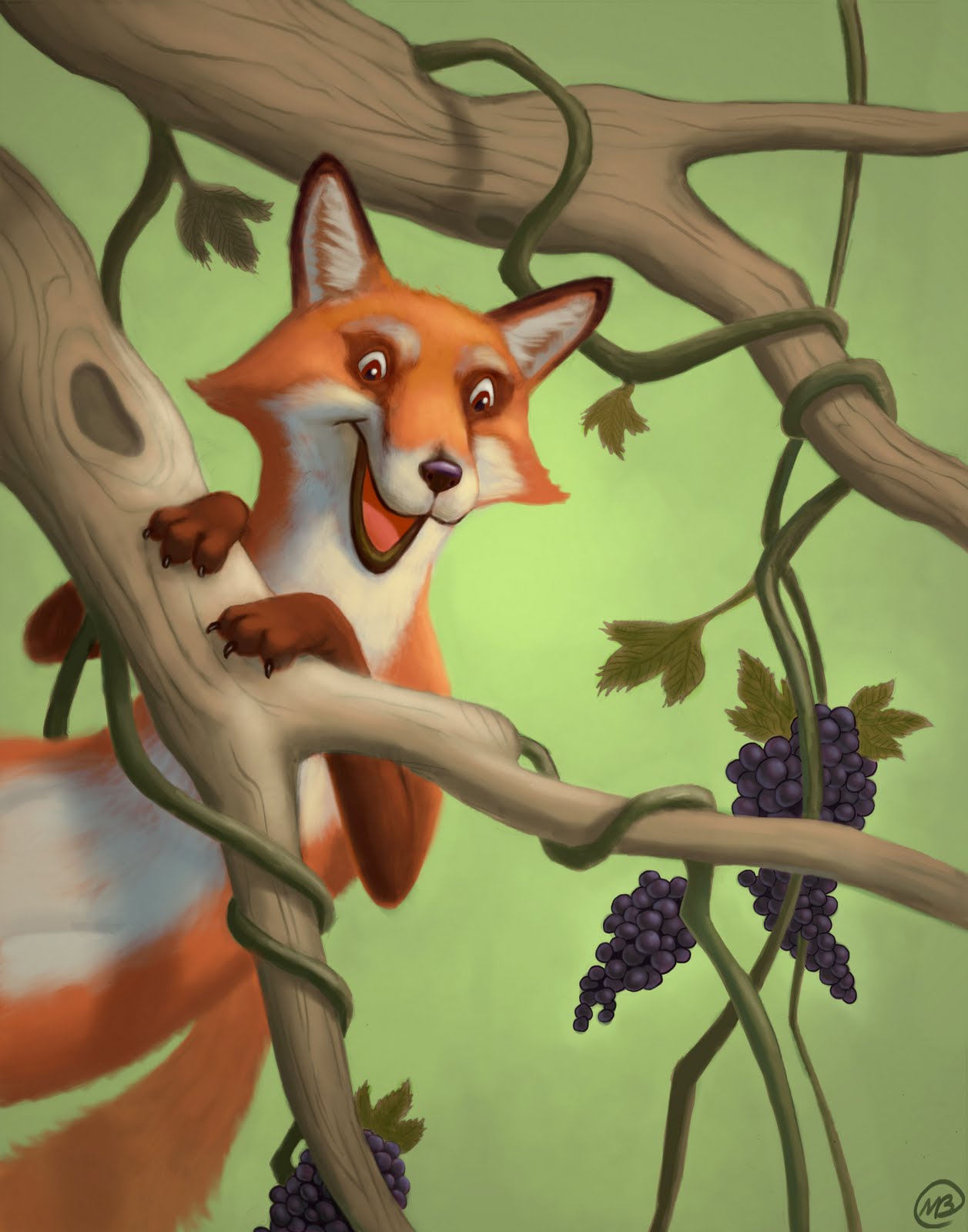 Mike Burns Illustration: Aesop's Fables Finishes