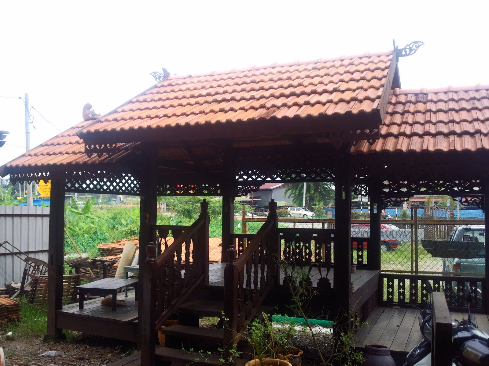 Back To Nature: Contoh gambar Gazebo, Mimbar dan Hasil Kerja Kayu