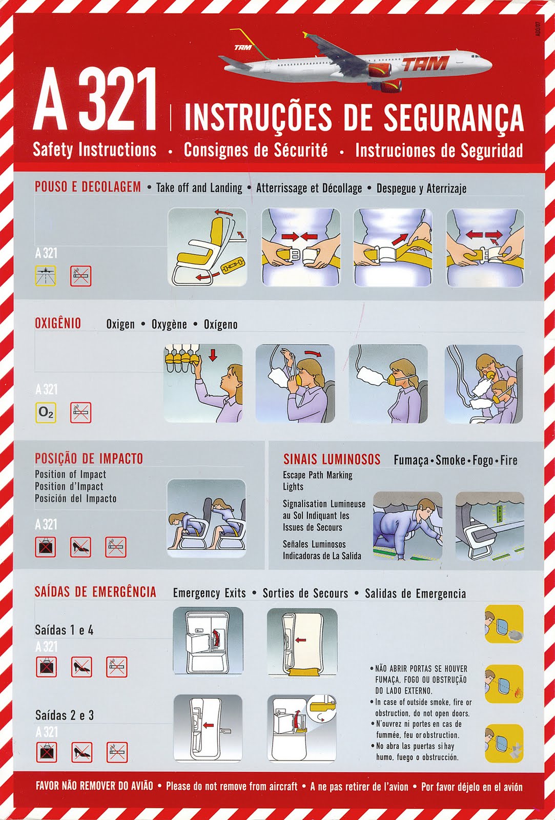 World Safety Cards: TAM - Airbus A321