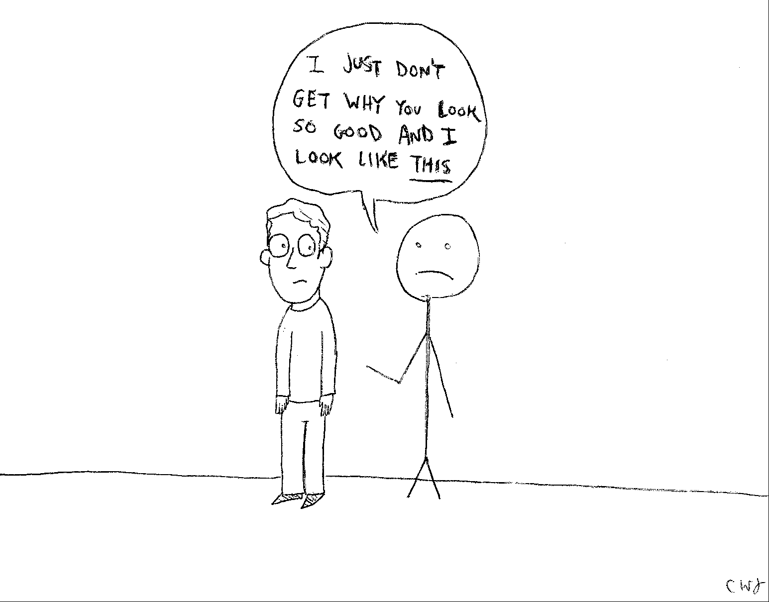 This Isn't Going To Fly: Stick Figure Insecurity
