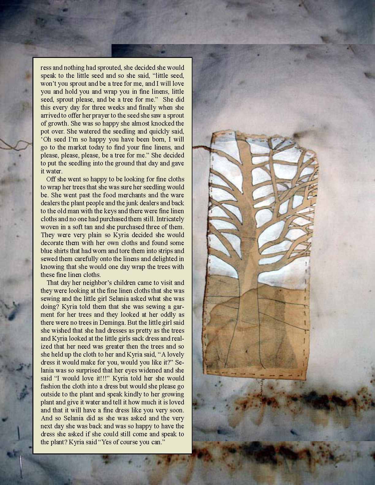 The Seared Blue Hair Comment: My Wrapped Trees Story