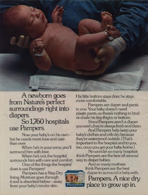 KBCD BlogSpot: Vintage Pamper advertising: 1970s Classic Pamper Diapers ...