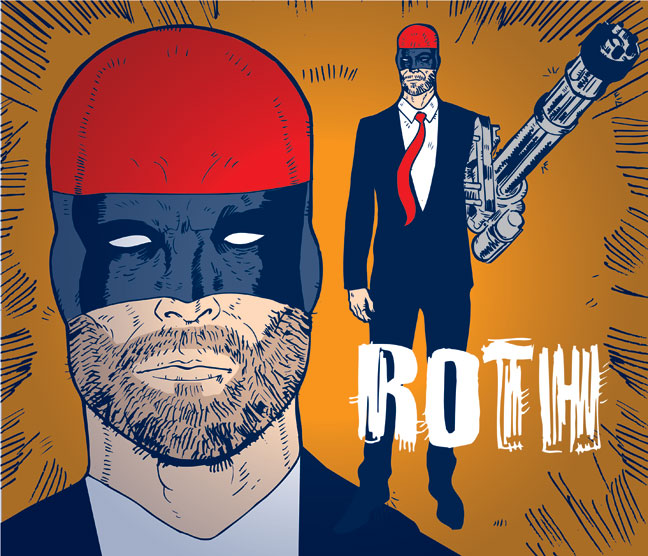 BTillustration: Random Stuff - Superhero & Self Portrait