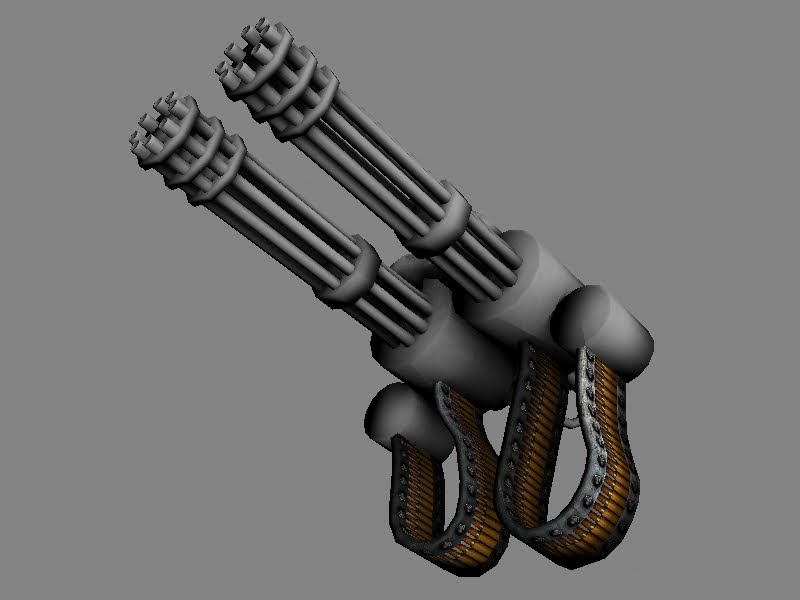 STEVEN CHABEAUX: Start of the Mini Gun Texture