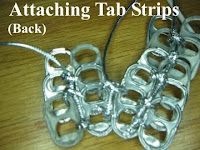 Church Crafts on a Budget: Using Cords To Make Soda Tab Armor