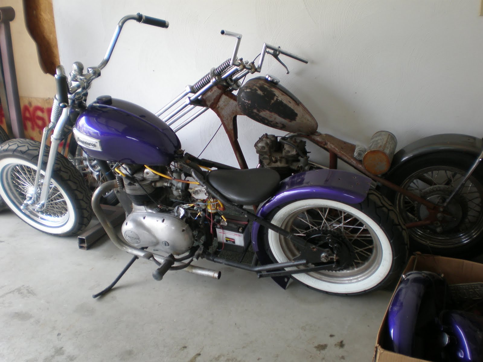 SpeedshifterS: Ferg's Plum Krazy Purple Rockabilly Bobber