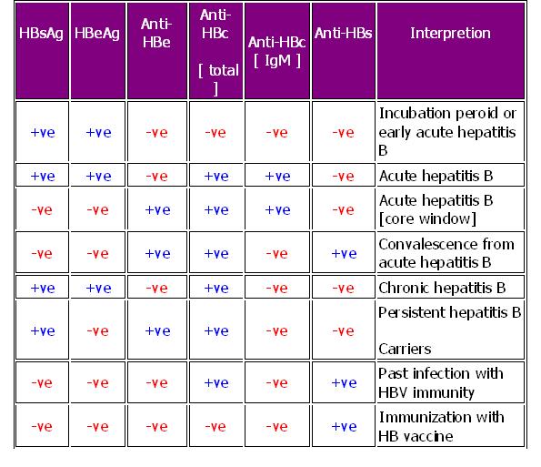 Hepatitis Serology Interpretation Chart at David Sells blog