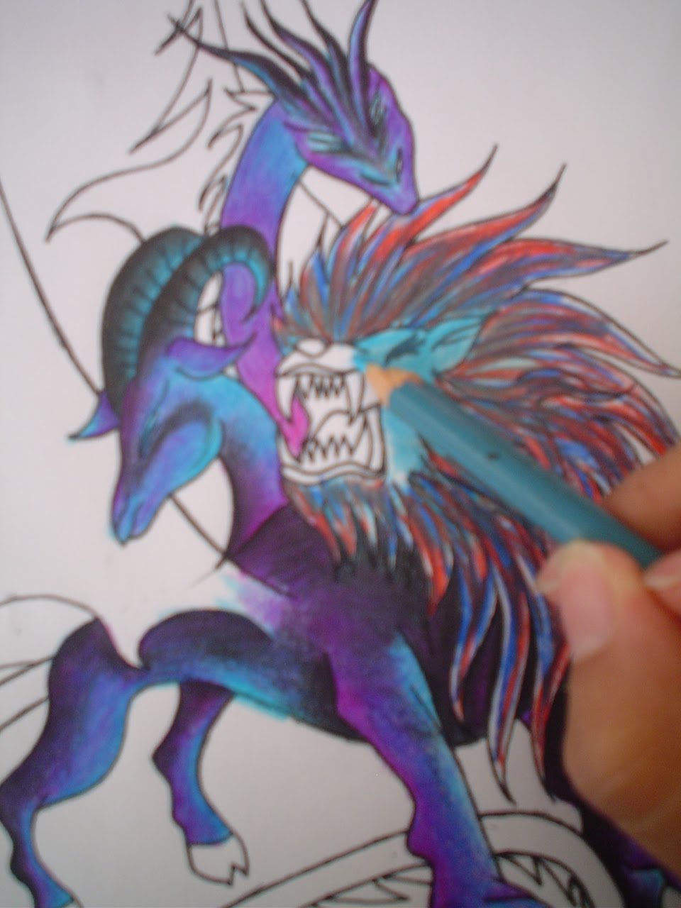 susink: ¿Cómo dibujar y colorear una Kimera?