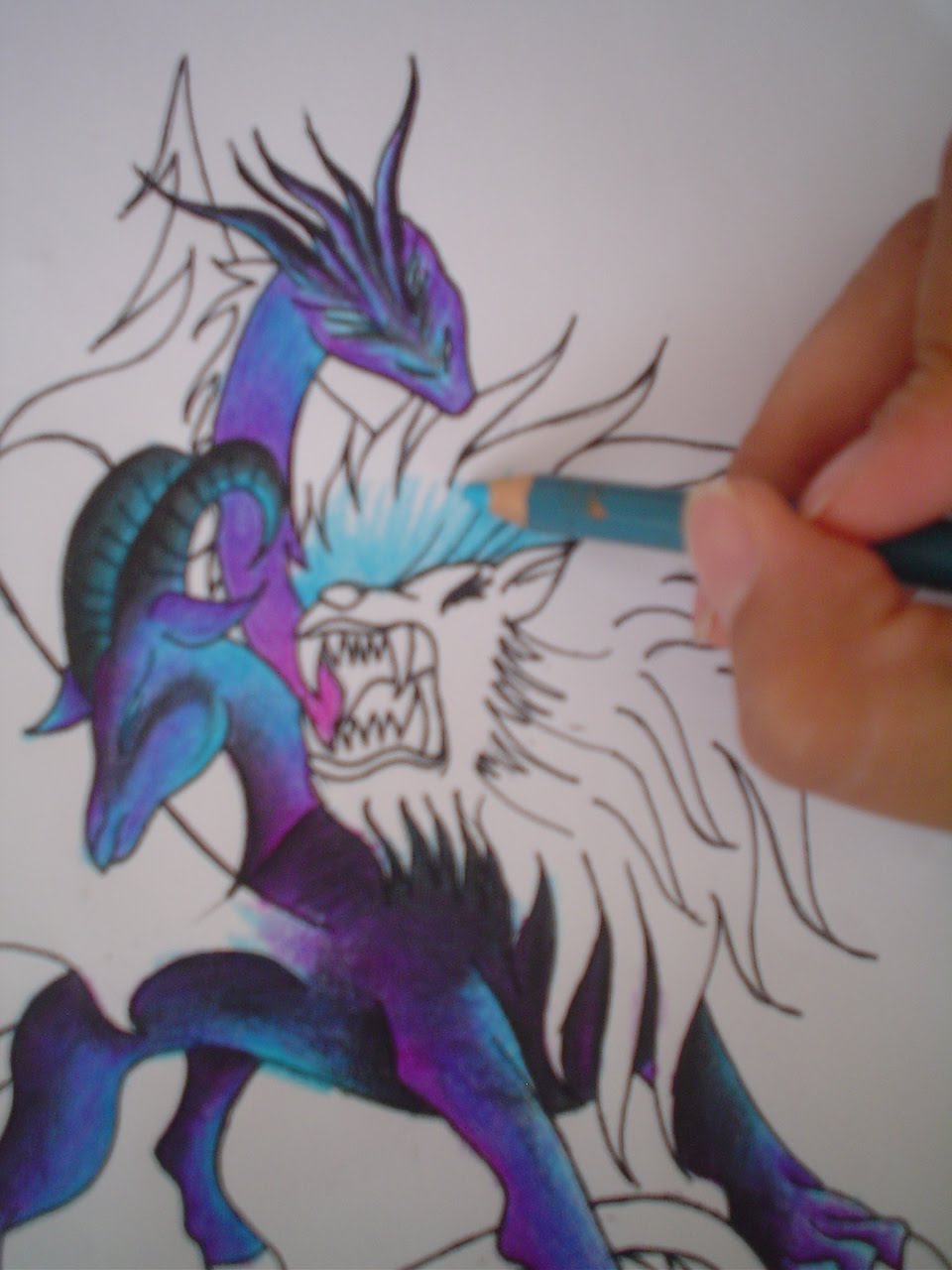 susink: ¿Cómo dibujar y colorear una Kimera?
