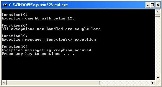 Advanced C With Examples A Simple Example Of C Exceptions