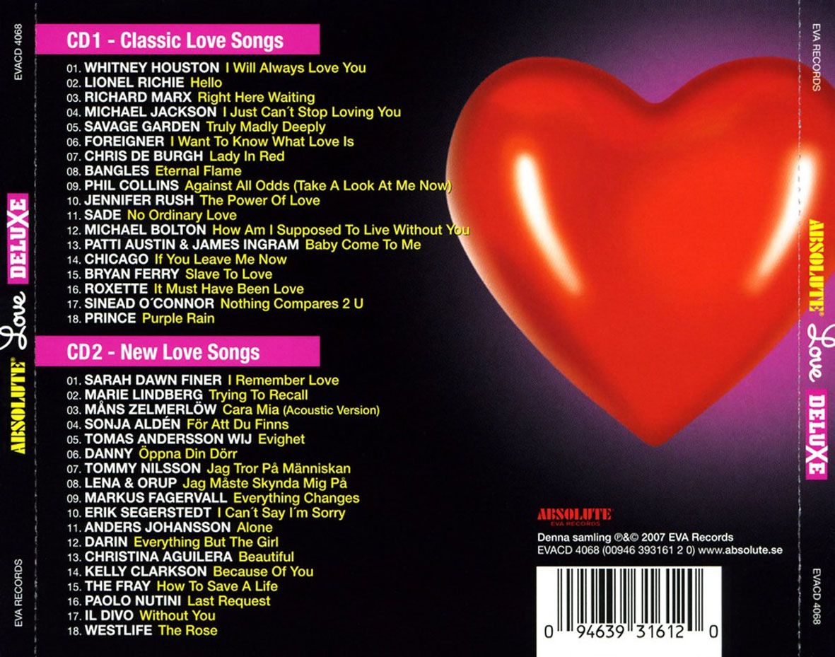 CARATULAS DE CD DE MUSICA: Absolute Love Deluxe(2007)