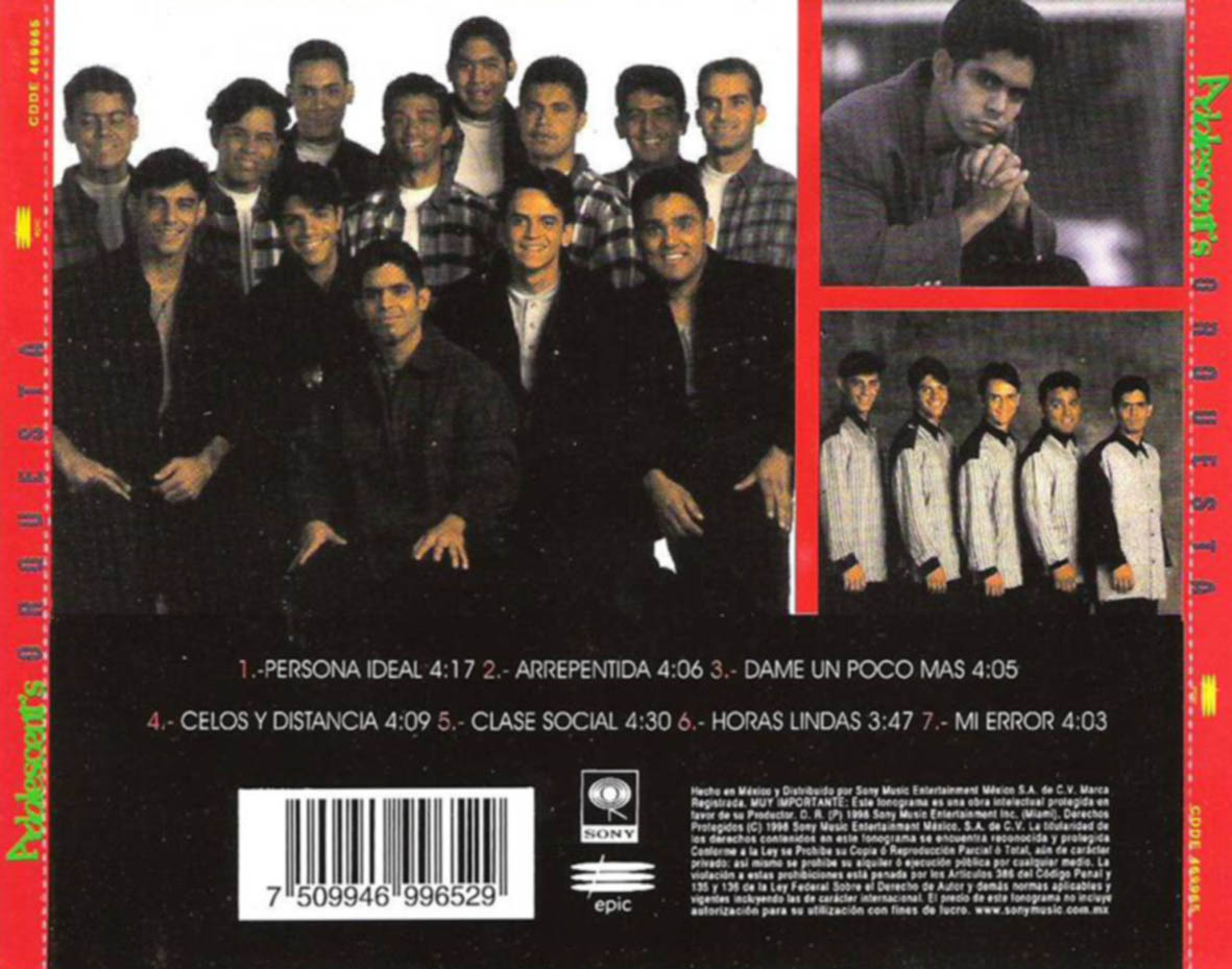 CARATULAS DE CD DE MUSICA: Adolescent's Orquesta Persona Ideal(1998)